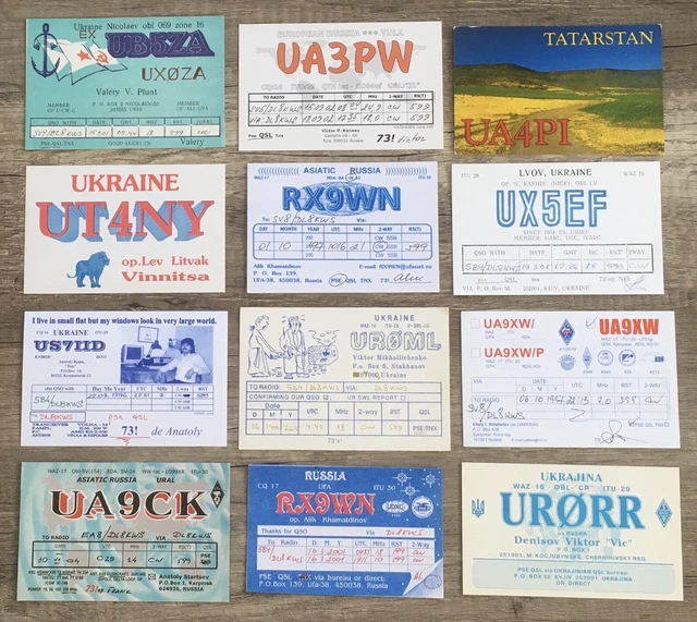 💥☘️🍄 QSL-KARTEN AMATEURFUNK Funkerkarten gelaufen aus den 90er & 2000er 🍄☘️💥 EUR 2,95 - PicClick DE