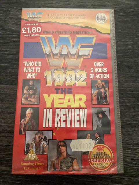 WWF 1992 THE Year In Review Vhs Video Vintage Video Tape £5.99 ...
