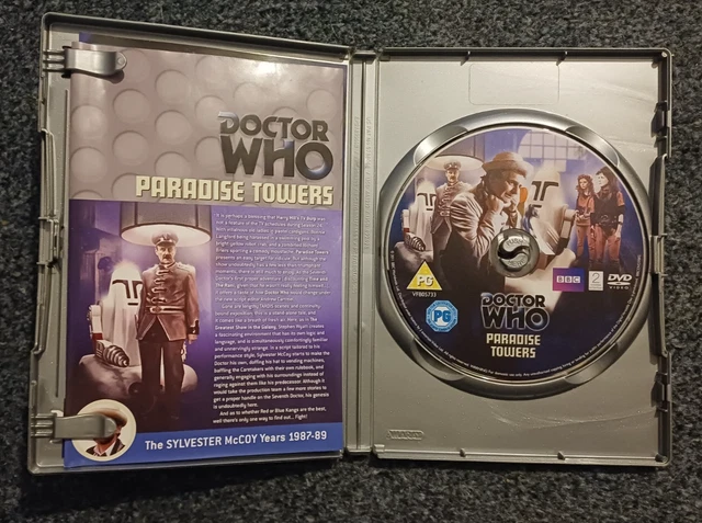 DOCTOR WHO PARADISE TOWERS DVD Sylvester McCoy. Silver Case - DISC MINT ...