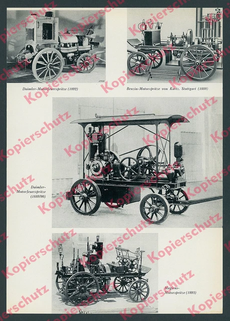 FEUERWEHR DAIMLER MAGIRUS Ulm Löschzug Drehleiter Feuerschutzpolizei ...