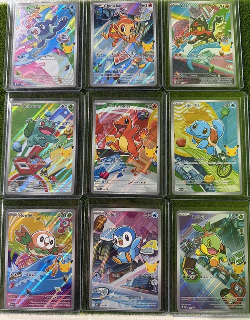 POKEMON 2026 FIRST Partner Series 1 Illustration Collection Full Set 9 ...