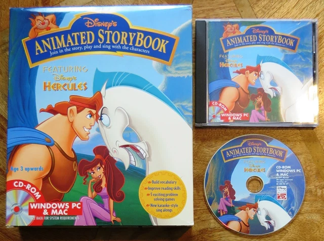 DISNEY’S ANIMATED STORYBOOK Hercules (PC CD-ROM) Big Box - Good ...