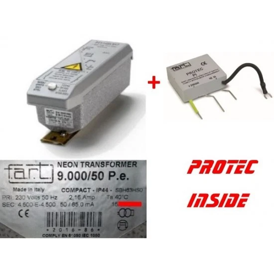 TRANSFORMATEUR RESINBLOCK FART Néon Lumineux 9000 Volt 50 Milliampere ...