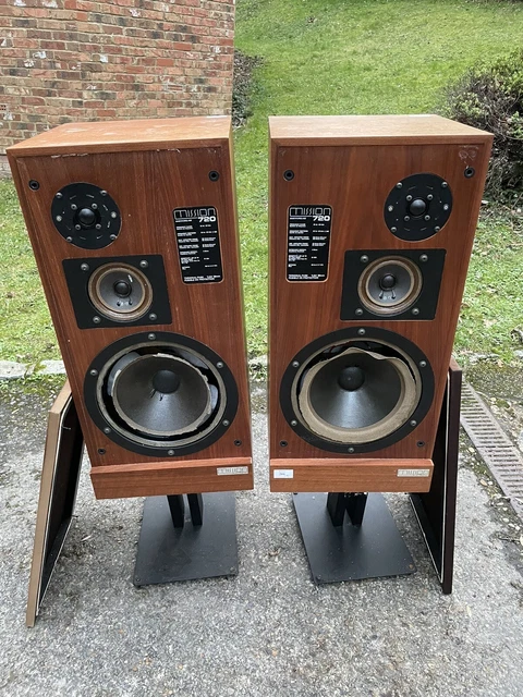 MISSION 720 VINTAGE Speakers Made In The UK-with New Foam Surrounds ...