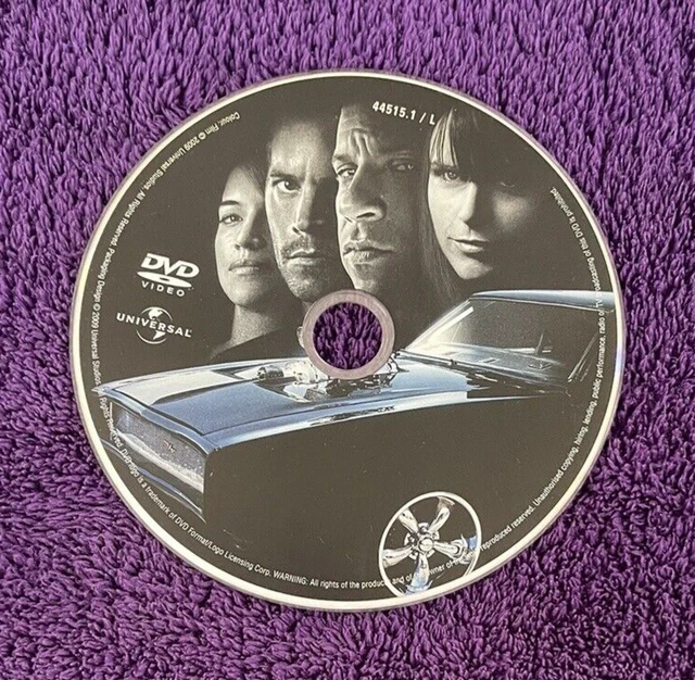 FAST & FURIOUS - DVD Disc Only - Vin Diesel Paul Walker - Free UK P&P ...