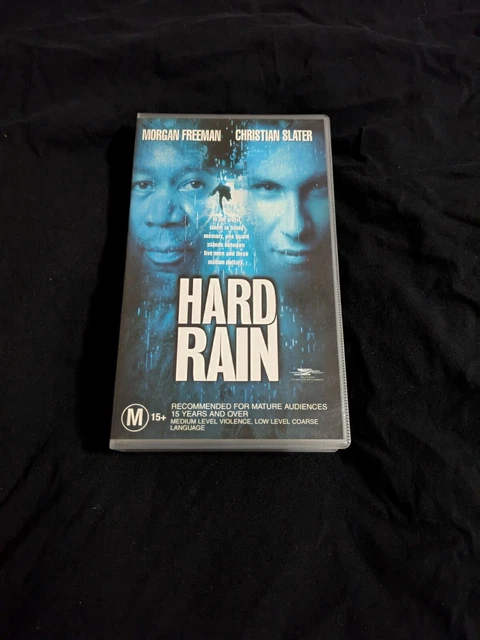 HARD RAIN, MORGAN Freeman, VHS Tape, Vintage Video, Movie M, 1998 $20. ...