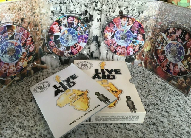 LIVE AID 4-DISC dvd box set - Queen, McCartney, Beach Boys etc £19.50 ...