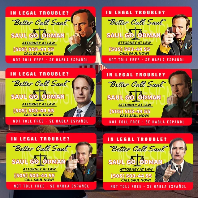 BETTER CALL SAUL PVC plastic ID Cards-Better Call Saul Wall art EUR 19 ...