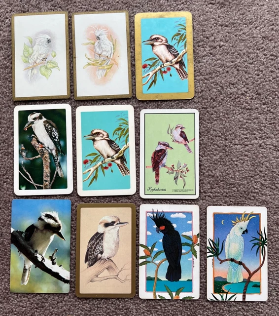 ORIGINAL SWAP PLAYING cards Australian birds cockatoo kookaburra $5.00 ...