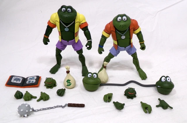 NECA TEENAGE MUTANT Ninja Turtles Napoleón Bonafrog & Attila The Rana 7 ...