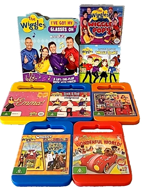 5 DVD’S + 1 CD The Wiggles Bundle ABC for Kids Music + 2 Free Board ...