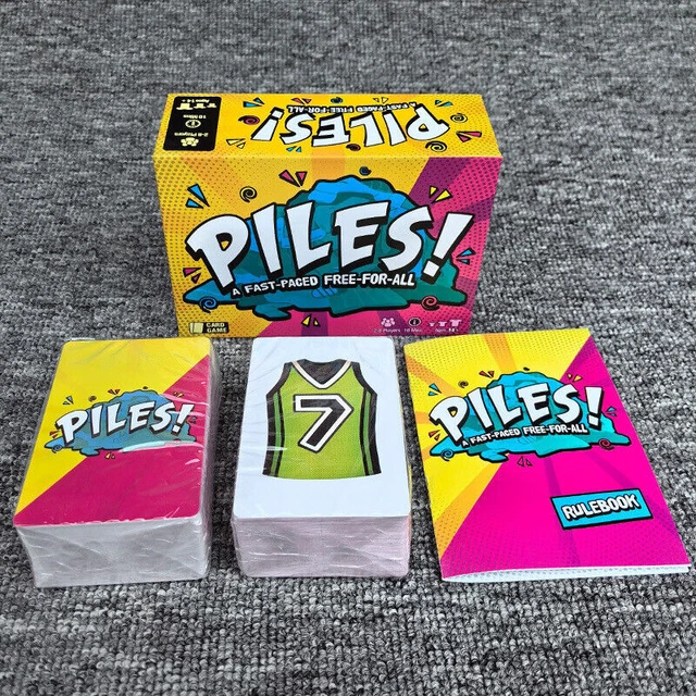 PILES FAST-PACED OF Board Game Free-for-All Fold Clothes Game Cards ...