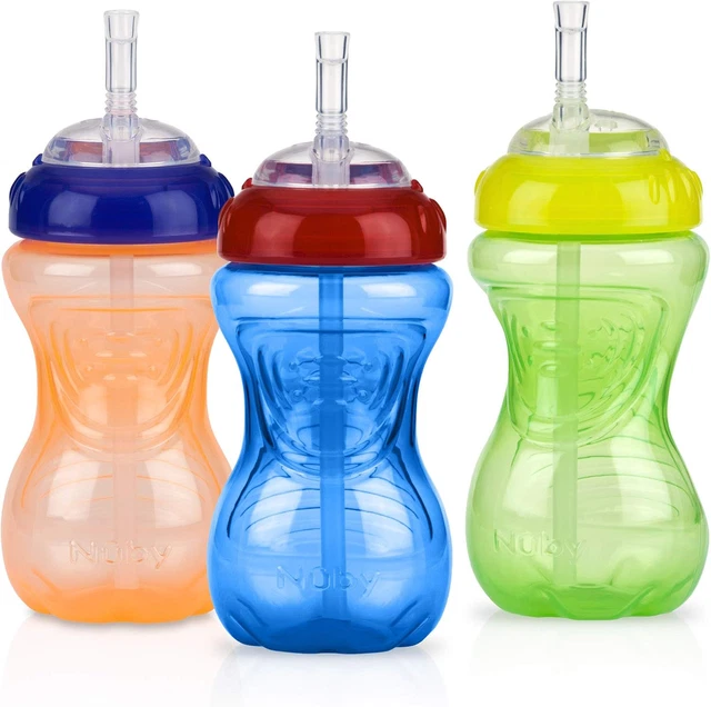 NO-SPILL SIPPY CUP with Flex Straw - (3-Pack) 10-Ounce $35.95 - PicClick AU