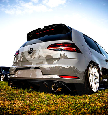 VW GOLF GTI Gtd R Mk7 Mk7.5 - Otg Gloss Black Spoiler Rear Boot Lip ...