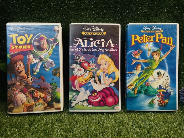 DISNEY CLASSICS IN Spanish VHS (Toy Story, Alice In Wonderland, Peter ...