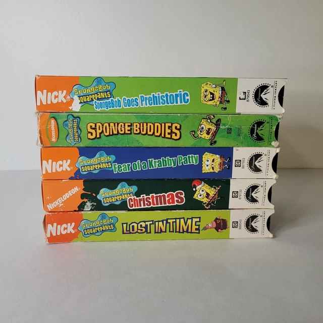 LOT OF 5 Spongebob Squarepants VHS TESTED - Lost in Time Christmas ...