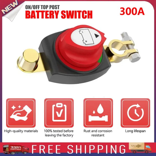 HEAVY DUTY BATTERY Isolator Switch 12V-48V Battery Disconnect Power Cut Off 300A £16.49 ...