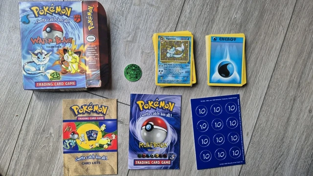 RETRO GENUINE POKEMON Water Blast Theme Deck Complete 1999 WOTC £52.72 ...