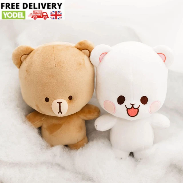 HOT! 20CM MILK And Mocha Bear Plush Doll Kawaii Soft Stuffed Cartoon Toy £8.67 - PicClick UK