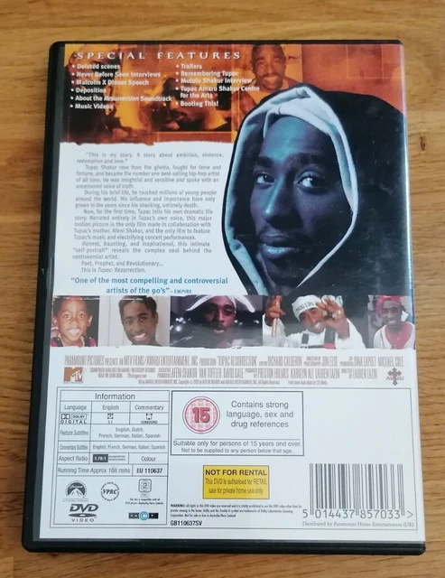 DVD - TUPAC Resurrection Special Collector's Edition 2003 Documentary ...