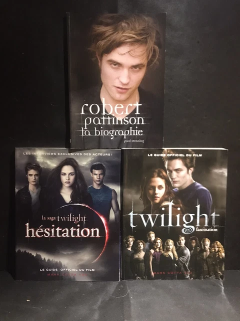 LIVRES SAGA TWILIGHT Guide Officiel Fascination Hesitation Biographie ...