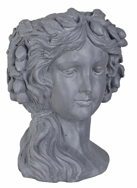 PLANT BUST PLANT Bowl Bust Woman Plant Head Antique Flower Pot Woman £ ...