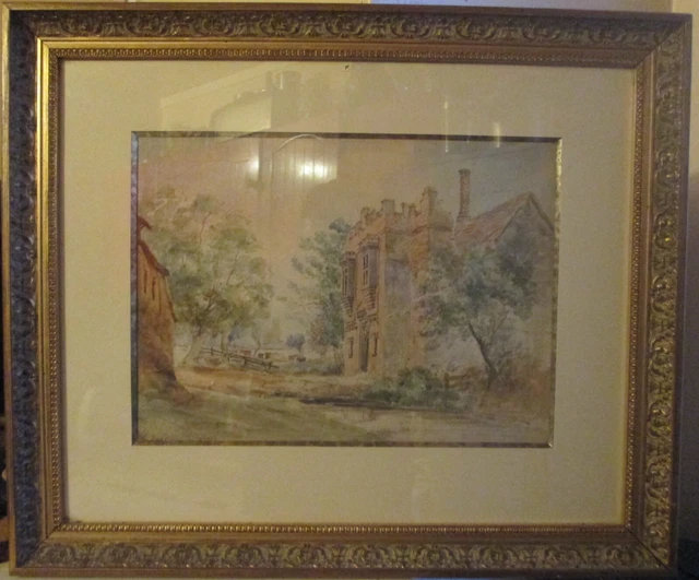 JOLIE AQUARELLE ANCIENNE signée et datée 1886 EUR 100,00 - PicClick FR