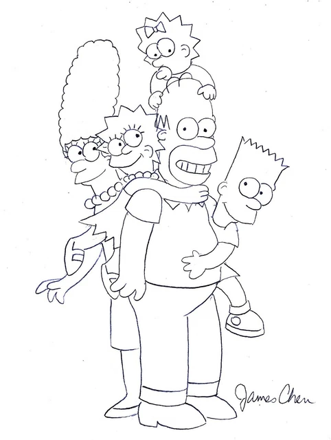 BART & HOMER Simpson The Simpson Comic Art Original Encre Noire Croquis ... BART & HOMER Simpson The Simpson Comic Art Original Encre Noire Croquis ...