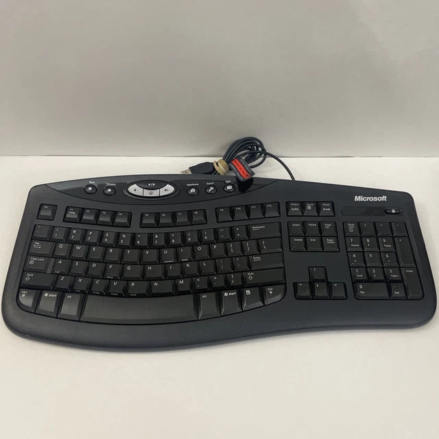MICROSOFT COMFORT CURVE Ergonomic Keyboard 2000 v1.0 1047 KU-0459 ...