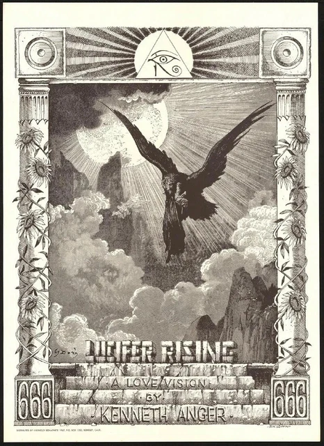 ORIGINAL LUCIFER RISING Poster 1967 Kenneth Anger Aleister Crowley EUR ...