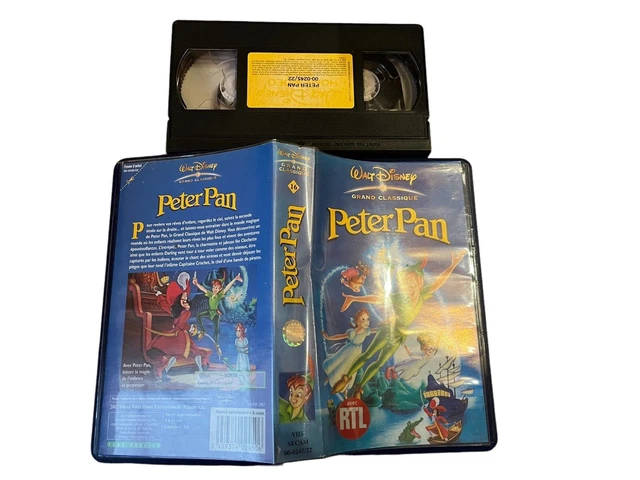 ANCIENNE CASSETTE VHS Magnétoscope Film Dessin Animé Du Livre Peter Pan ...