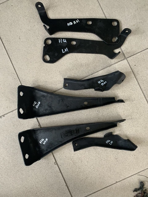HOLDEN HQ FRONT BUMPER BAR IRONS SET BRACKETS SET OF 6 HQ GM Monaro GTS ...