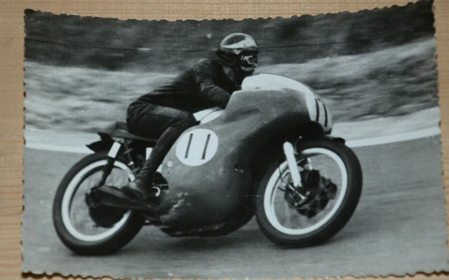 40321 MOTO RENNEN Foto Corridori Paddy Driver Süd Africa 1962 Bikephoto ...