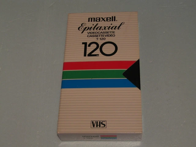 MAXELL EPITAXIAL VHS Video Cassette Blank Tape, T-120, 2-6 Hours $0.99 ...