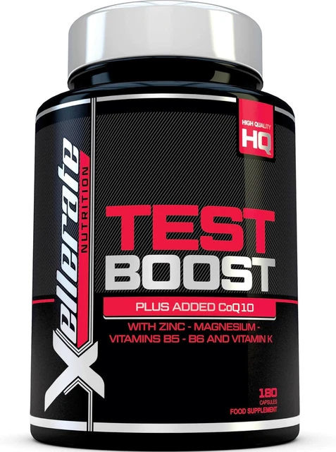 TEST BOOST FOR Men Supplement - 180 Vegetarian Capsules - Complex with ...