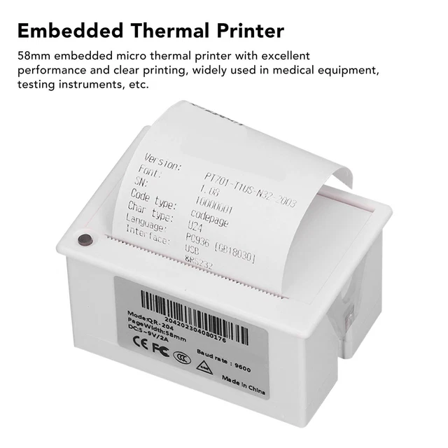 EMBEDDED THERMAL RECEIPT Printer Multifunctional 5-9V Micro Thermal ...