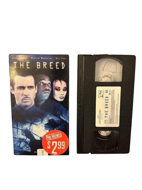 THE BREED (VHS 2001 Columbia Tristar)Adrian Paul~Bokeem Woodbine~Bai ...