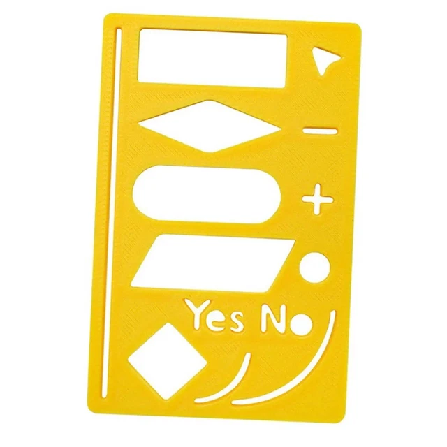 FLOWCHART TEMPLATE STENCIL Plastic Ruler for Drawing Accurate Process ...
