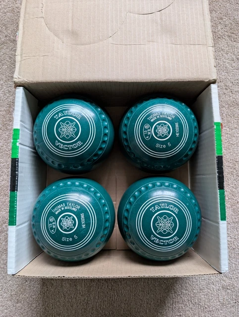 TAYLOR VECTOR BOWLS Size 5 Heavy Green Wb13 £131.00 - PicClick UK