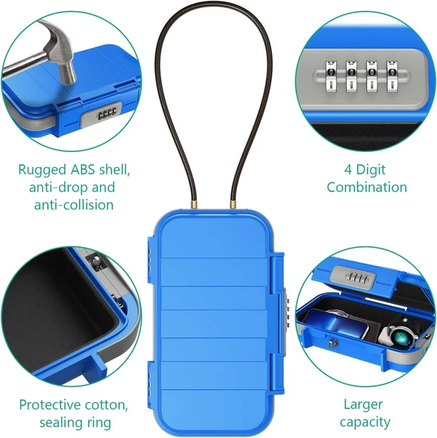 COFFRE-FORT PORTABLE, Coffre Fort Sécurisé Coffre Fort De Voyage ...