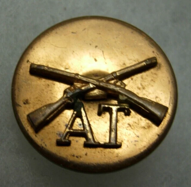 WW2 &AT& ANTI Tank Infantry Enlisted Collar Disk - US Army - Screw Back ...