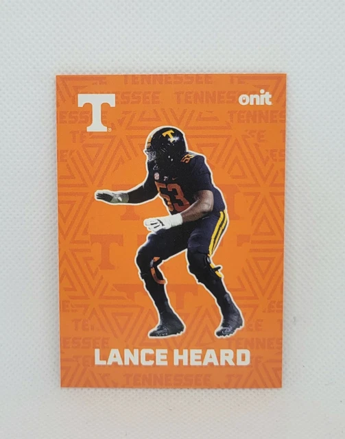 💥 2025 ONIT Lance Heard New Fusion University Tennessee Football VOLS ...