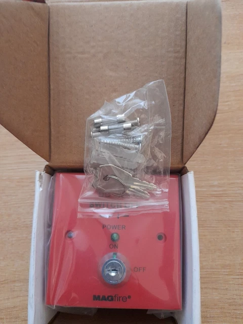ESP FIRE SYSTEM Alarm Panel Isolator Switch Red Magfire 2x Keys ...