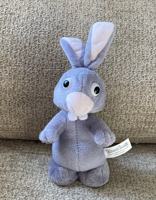 WALLACE & GROMIT The Curse Of The Were-Rabbit Small Grey Bunny Plush ...