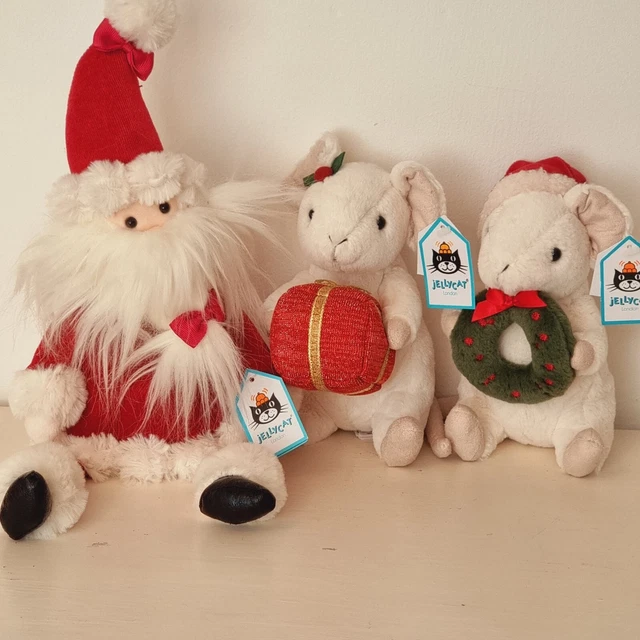 JELLYCAT SANTA BERRY, Mouse Bundle Father Christmas bundle retired £260 ...