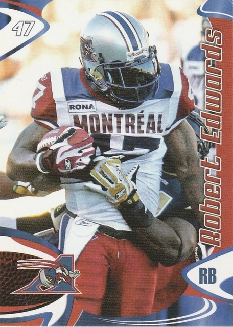 2007 EXTREME CFL Robert Edwards Montreal Alouettes #7 (Georgia Bulldogs ...