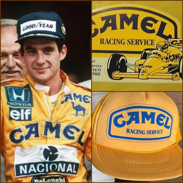 1987 AYRTON SENNA Lotus CAMEL Cap Pit Crew Team Issue F1 FIA Season £57 ...
