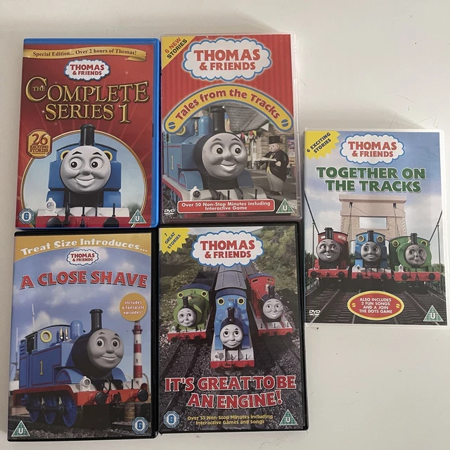 THOMAS THE TANK Engine dvd bundle x5 DVDS series 1 A Close Shave Tales ...