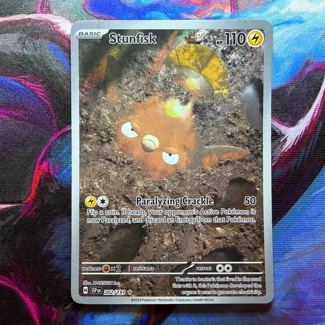 POKÉMON TCG ‘STUNFISK 202/191’ Surging Sparks Illustration £1.79 ...