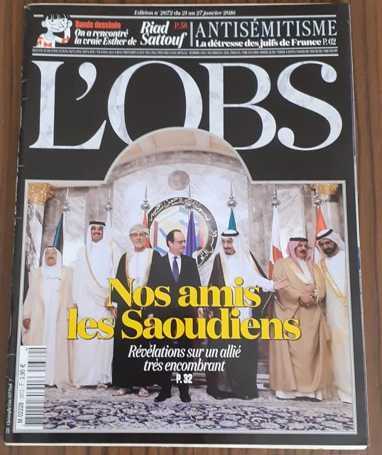 L'OBS + Télé Obs n°2672 - 01/2016 - Antisémitisme - Trump - JF Coppé ...